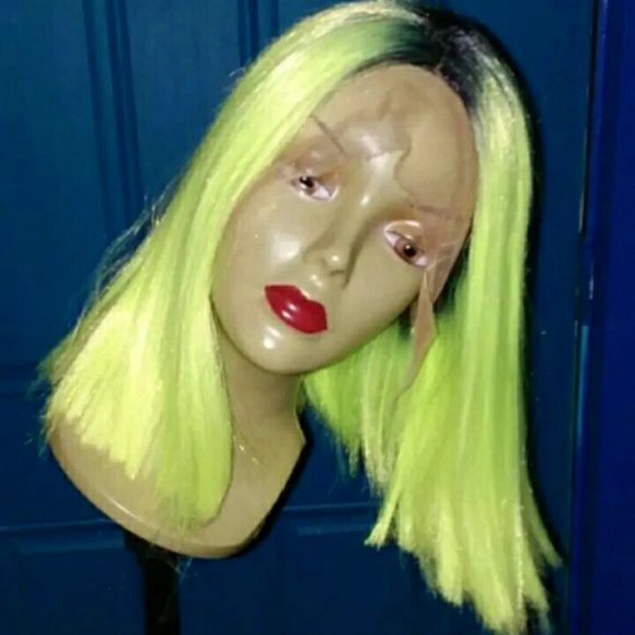 Kylie Jenner wigs | Accessories | Kylie Jenner Neon Yellow Lace Front ...